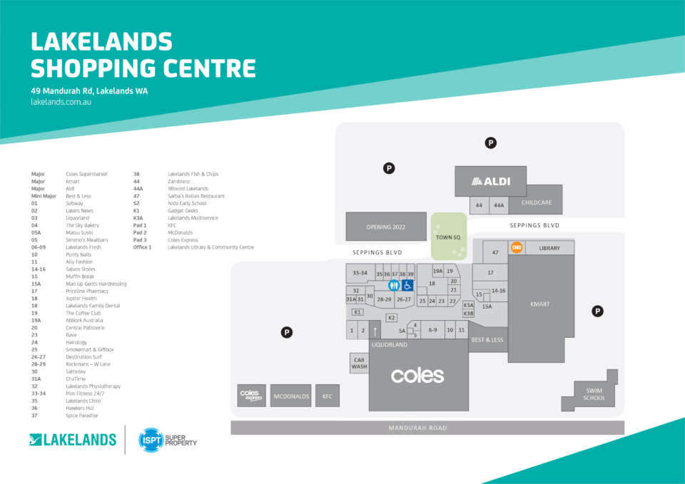 Floorplan | Lakelands Shopping Centre | Our Stores