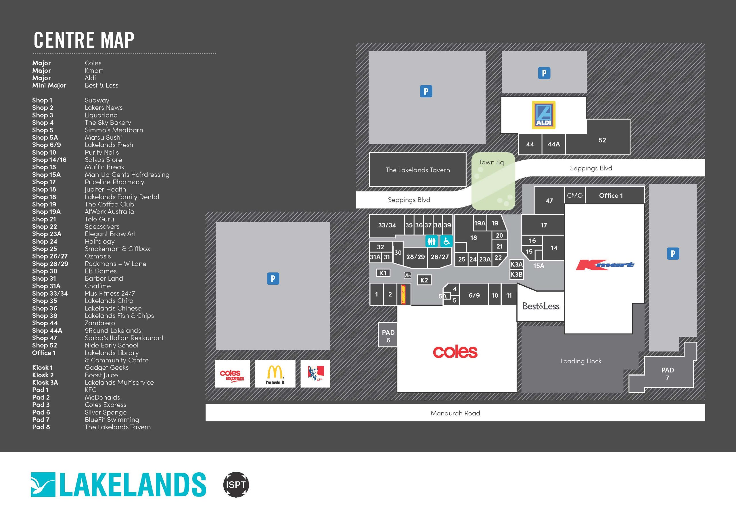 Floorplan | Lakelands Shopping Centre | Our Stores